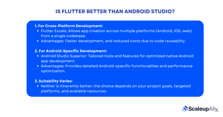 Flutter vs Android Studio: What are the Key Differences?